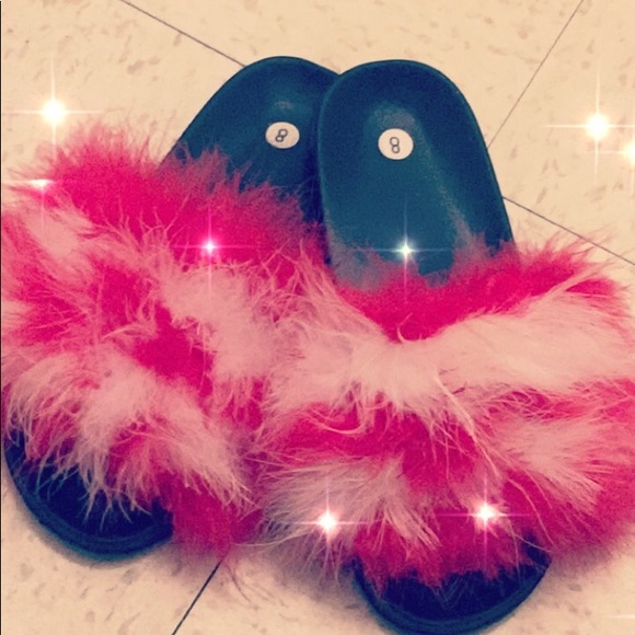 Shoes | Fluffy Slides | Poshmark